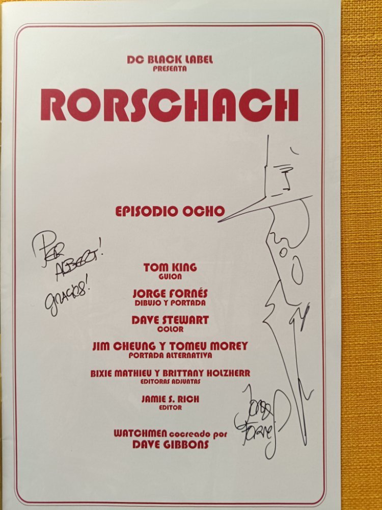 Dedicatoria de Rorschach (Grapa) #8 - Whakoom