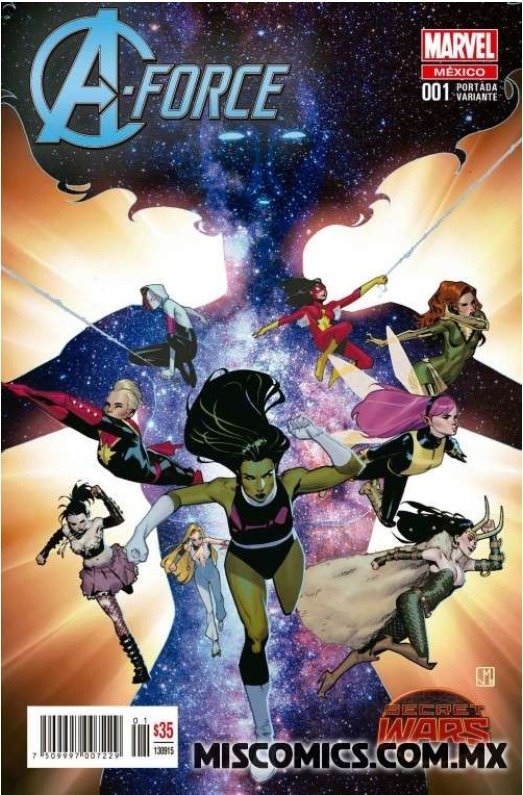 A-Force (Portadas variantes) #1.2 (Televisa México)