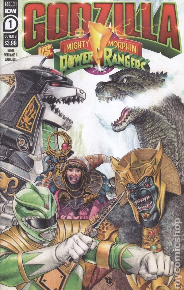 Godzilla vs The Mighty Morphin Power Rangers (Variant Covers) (IDW ...