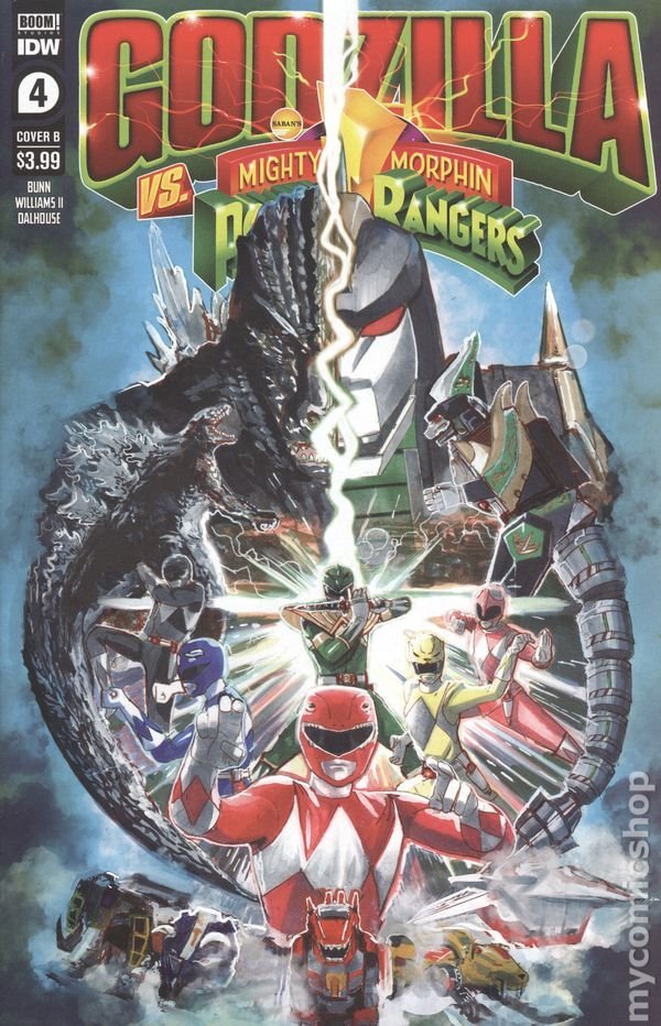 Godzilla vs The Mighty Morphin Power Rangers (Variant Covers) #4 (IDW ...