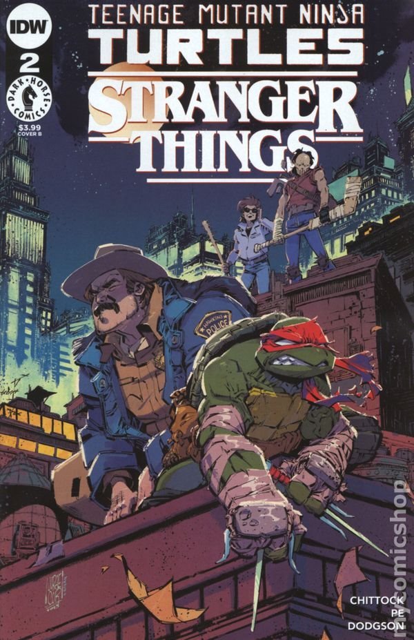 Teenage Mutant Ninja Turtles x Stranger Things (Variant Cover) #2 (IDW ...