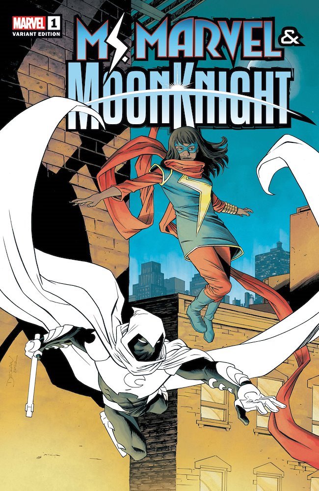 Ms. Marvel & Moon Knight (Variant Cover) (Marvel Comics)