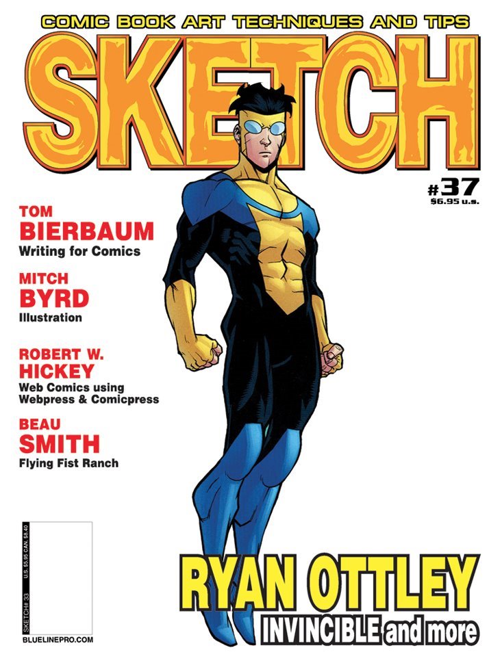 Sketch. Comic Book Art Tips & Techniques Finally #37 (Blue Line Pro)
