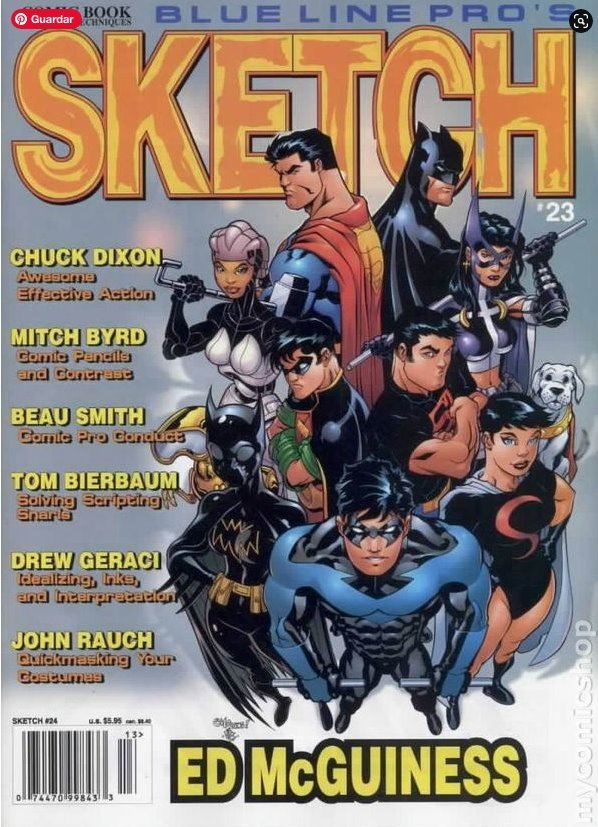 Sketch. Comic Book Art Tips & Techniques Finally #23 (Blue Line Pro)