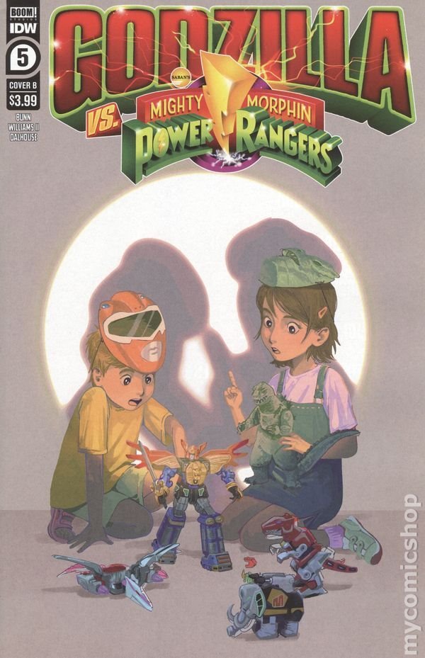 Godzilla vs The Mighty Morphin Power Rangers (Variant Covers) #5 (IDW ...