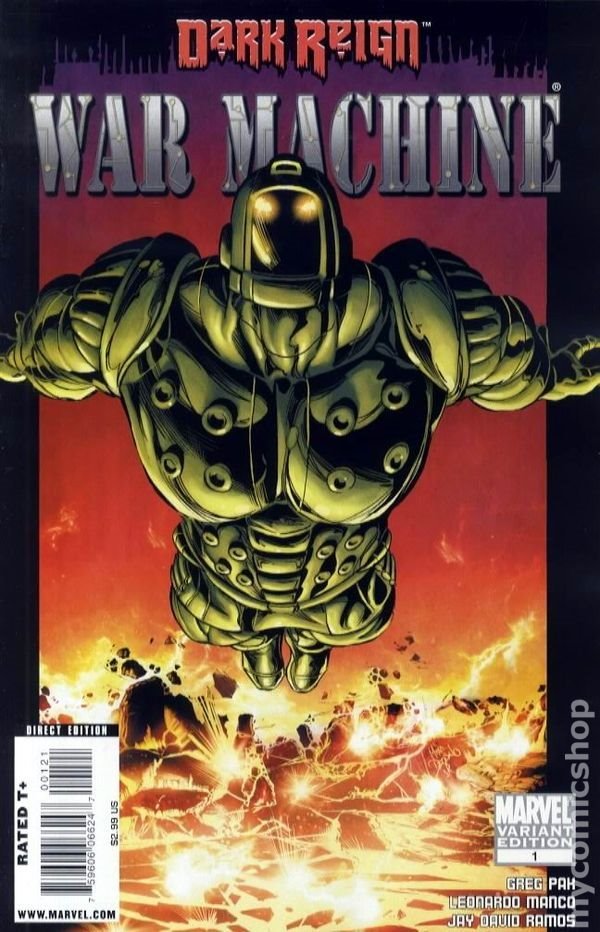 War Machine Vol. 2 (2008-2010 Variant Cover) (Marvel Comics)