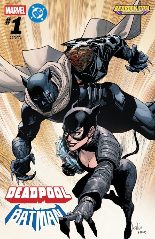 Marvel / DC: Deadpool / Batman #1 (Variant Covers) #1.21 (Marvel Comics ...