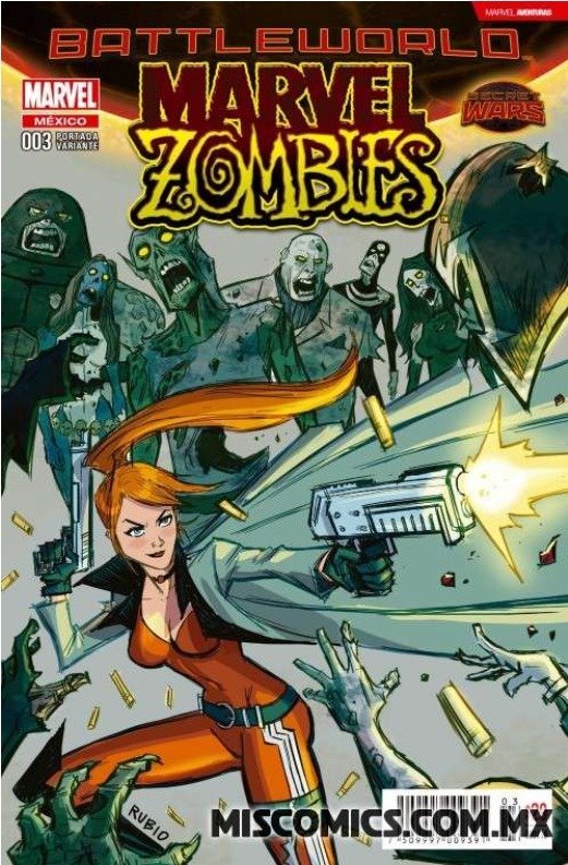 Marvel Zombies - Secret Wars (Portadas variantes) #3.1 (Televisa México)