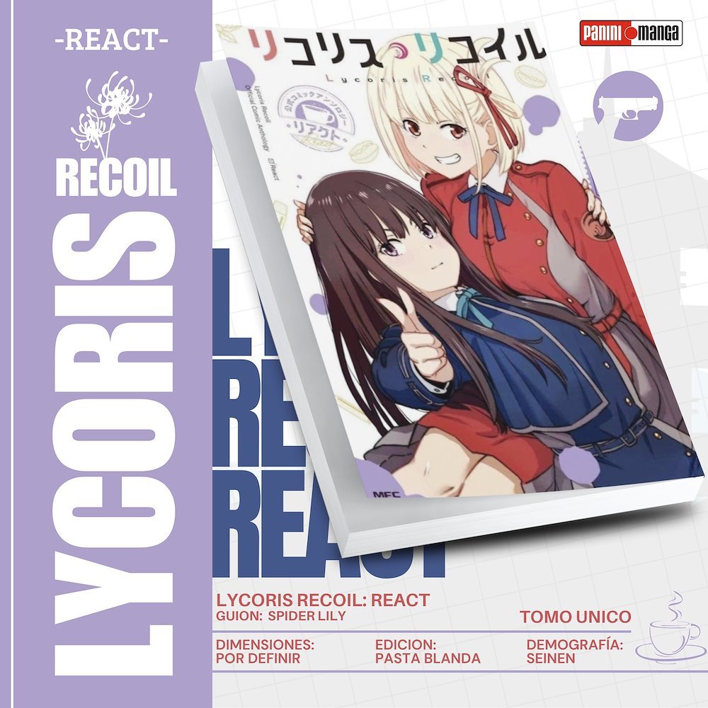 Lycoris Recoil: React (Panini Comics México) Lycoris Recoil: React (Panini Comics México)